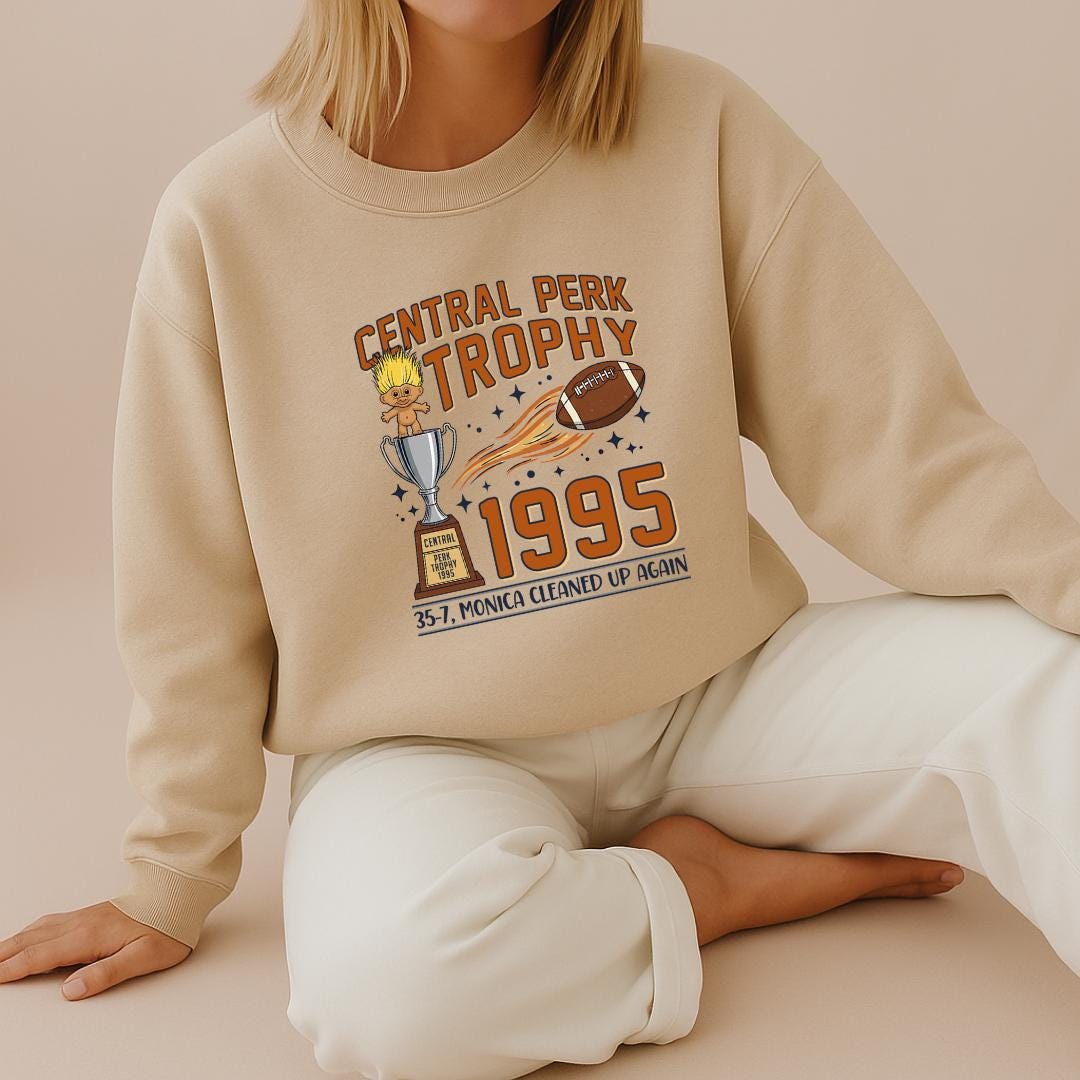 Central Perk Trophy Christmas Sweater, Gift for Him, Gift for Her ...