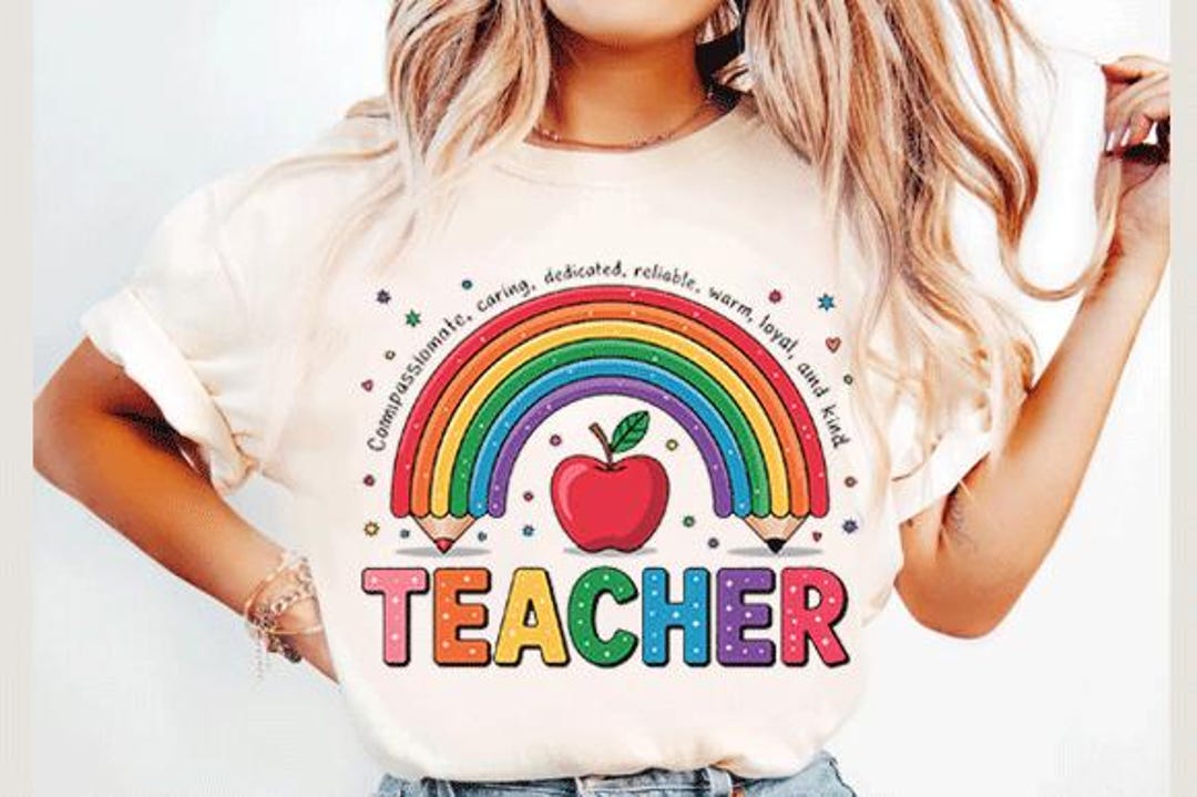 Teacher Rainbow Pencil Png, Teach Love Inspire, Back to School Teacher ...