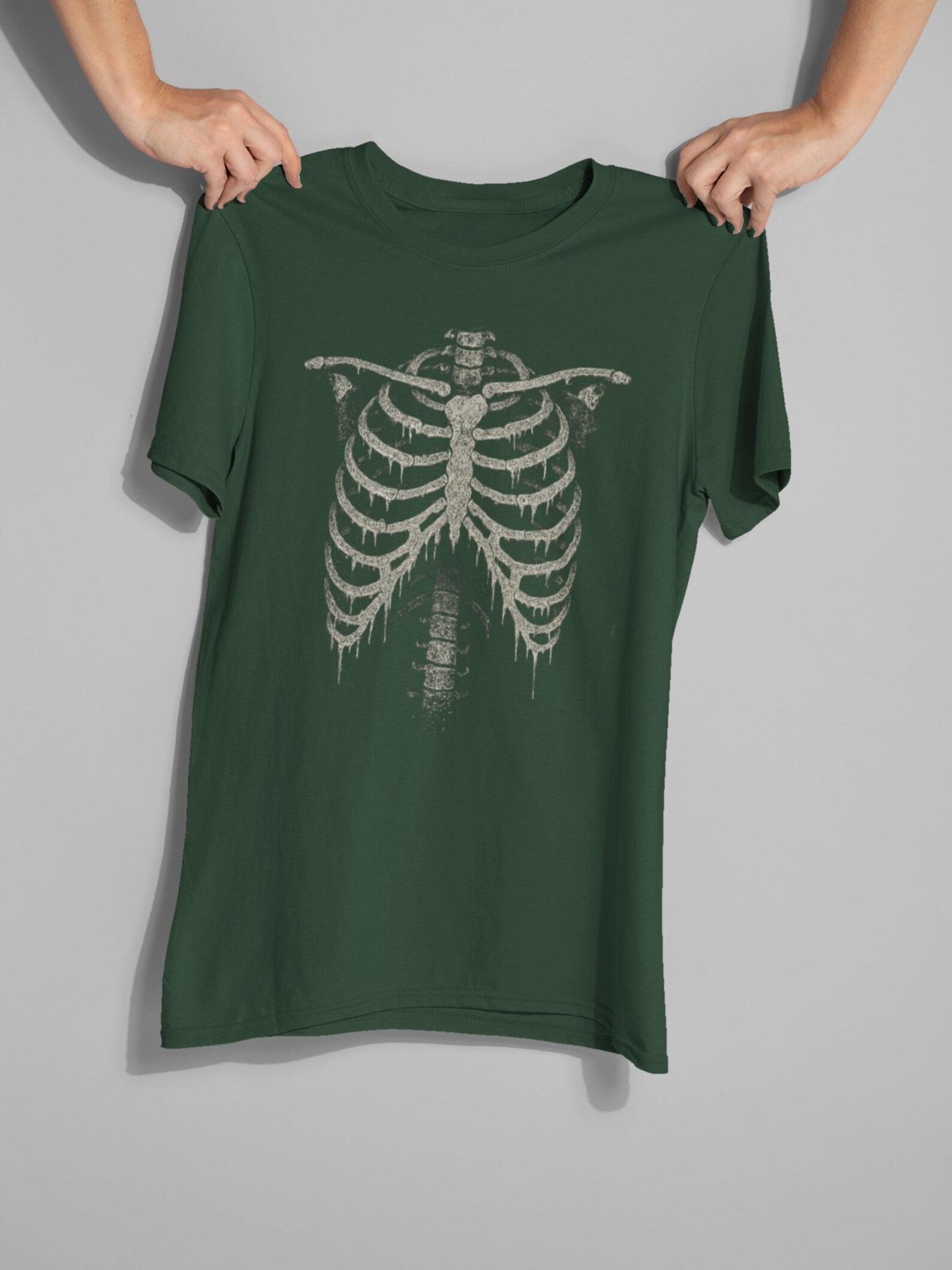 Skeleton Rib Vintage Graphic T-shirt, Rib Cage Shirt, Retro Skeleton ...