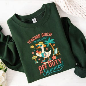 Last Day of School Teacher Goose PNG | Silly Goose End of Year Teacher ...