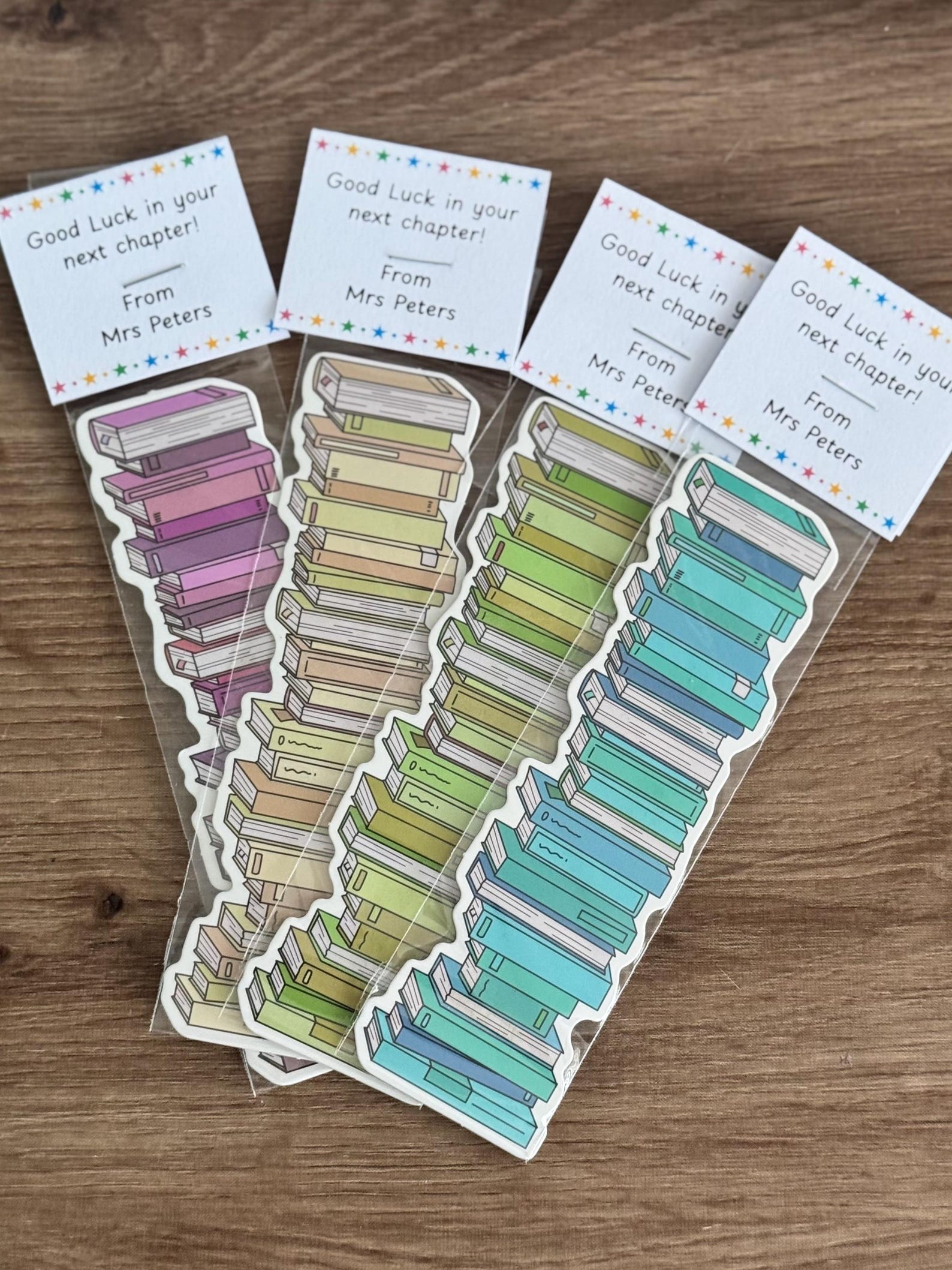 Personalised School Leavers Bookmarks, End of Term Class Gift, Custom ...