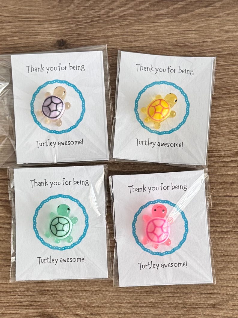 Appreciation Card With Mini Resin Turtle – Team Token Gift Multipack ...