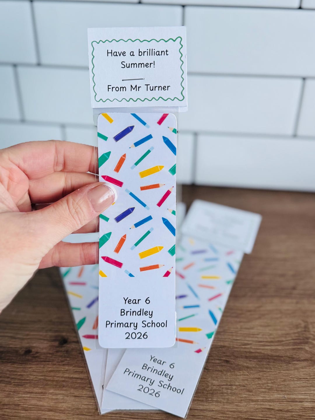 Personalised School Leavers Bookmark, Custom Name Class Gift, Teacher ...