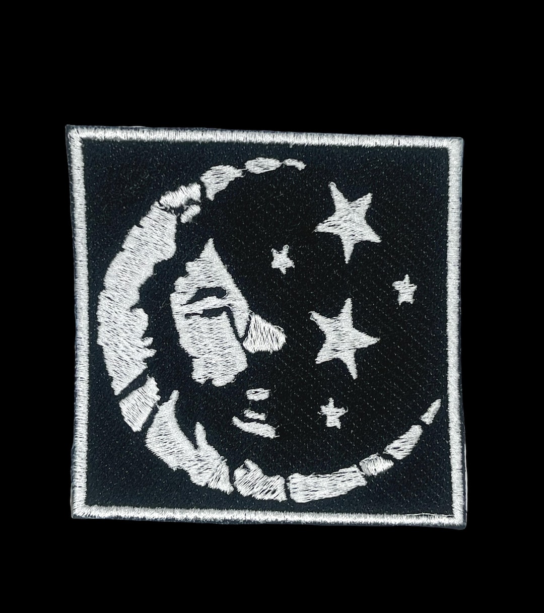 Jerry Garcia Dead Moon Embroidery Patch Iron-on - Etsy
