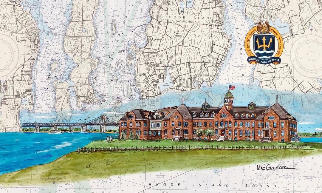 US Naval War College Art Print Luce Hall Navy Newport RI - Etsy