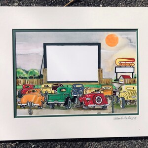 Hot Rod Drive-in - Personalize Custom Art Print by Adding Your Photo on ...