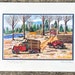 Logging Art Print Lumberjack & Timber Vintage Forestry Tree Cutting ...