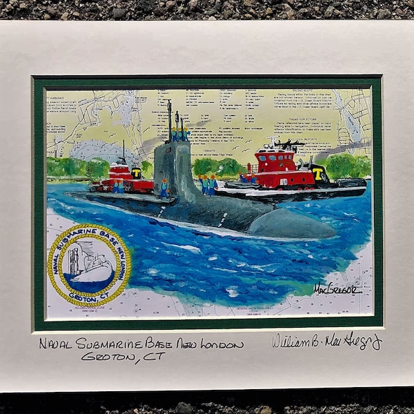 Naval Submarine Base Map - Etsy