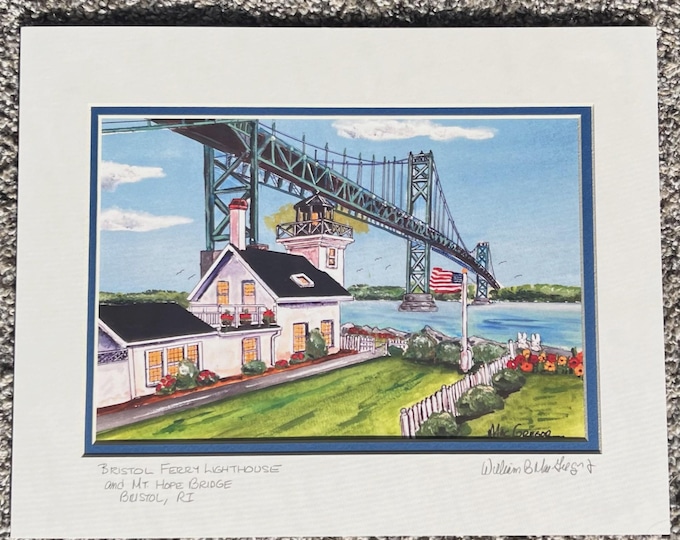 Mount Hope Bridge at Night. Rhode Island, Architecture Photography ...
