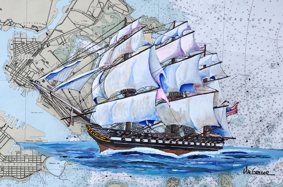 Uss Constitution Ship Painting