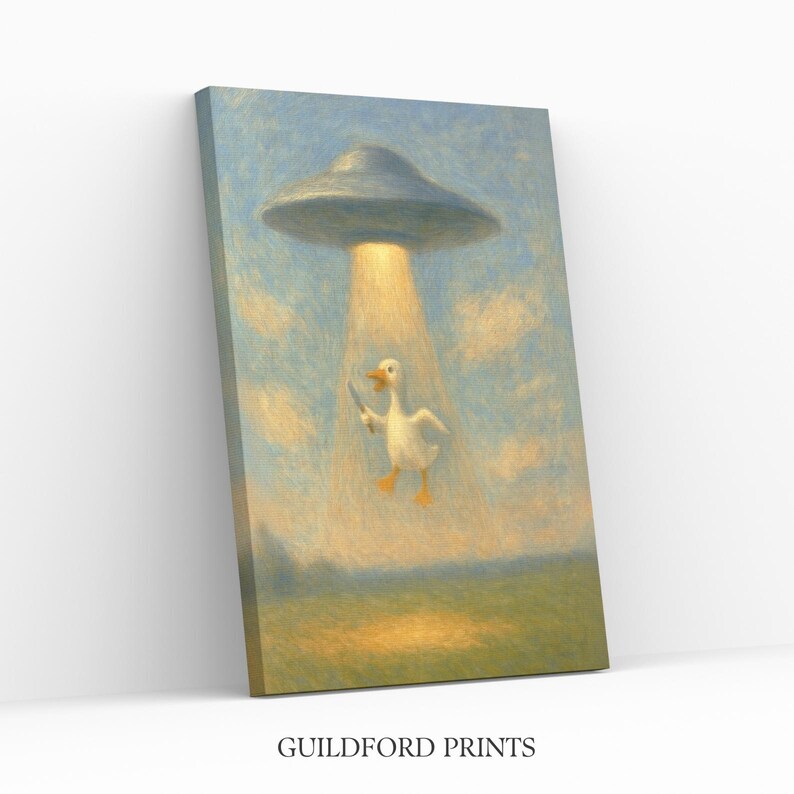 Silly Goose With Knife Meme Poster — Impressionist Funny Home or Dorm ...