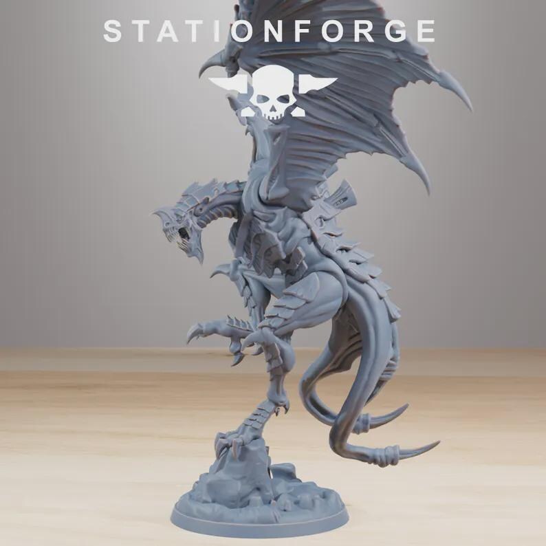 Xenarid Flyer Leader 32mm (stationforge) Grimdark Resin 3d Printed ...