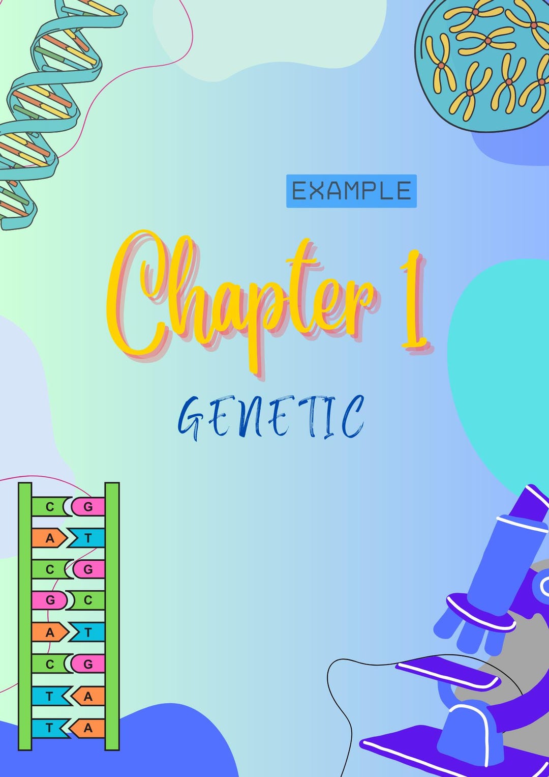 Custom Chapter Cover Page Design | Theme : Science | Personalized ...