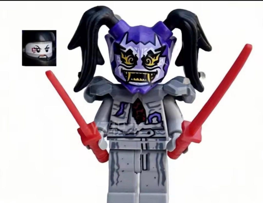 Ninjago Harumi Oni Mask Custom Minifigure - Etsy