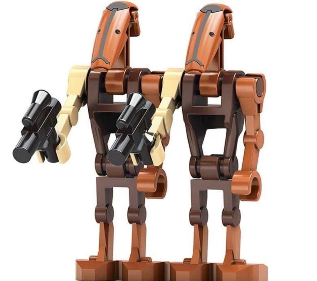 RO-GR Battle Droids Set of 2 Star Wars Minifigures Custom Toys NEW - Etsy