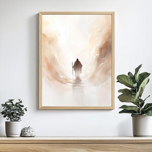 Moses Parting the Red Sea Art, Old Testament Landscape Painting, Exodus ...