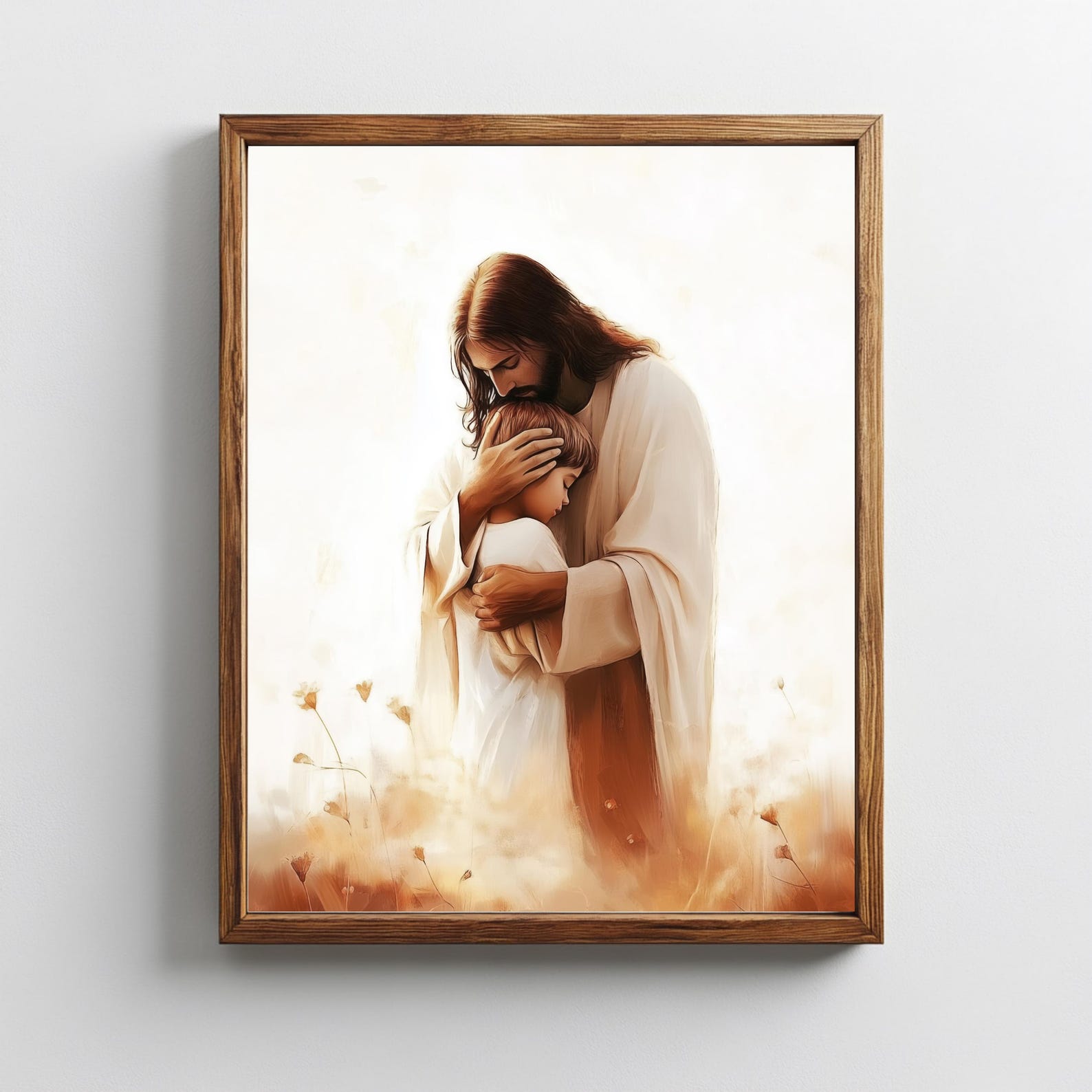 The Savior and the Child - Jesus and Boy Wall Art, Christian Printable ...