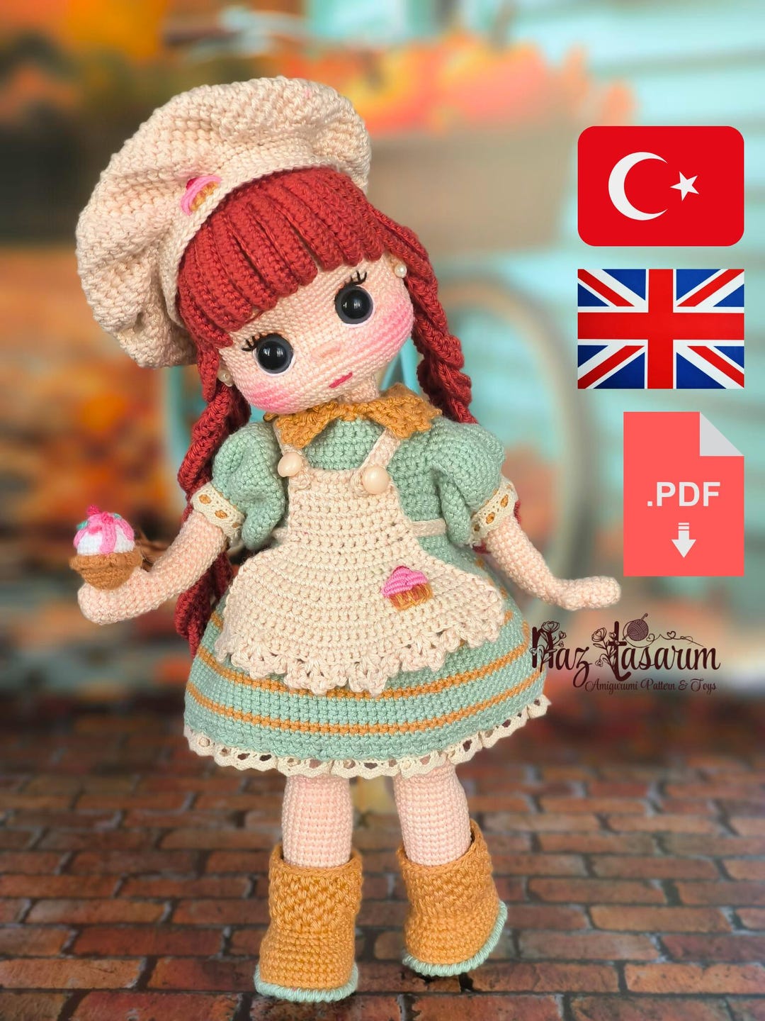 Naz Baby Crochet Doll Pattern – Amigurumi PDF Tutorial (digital ...