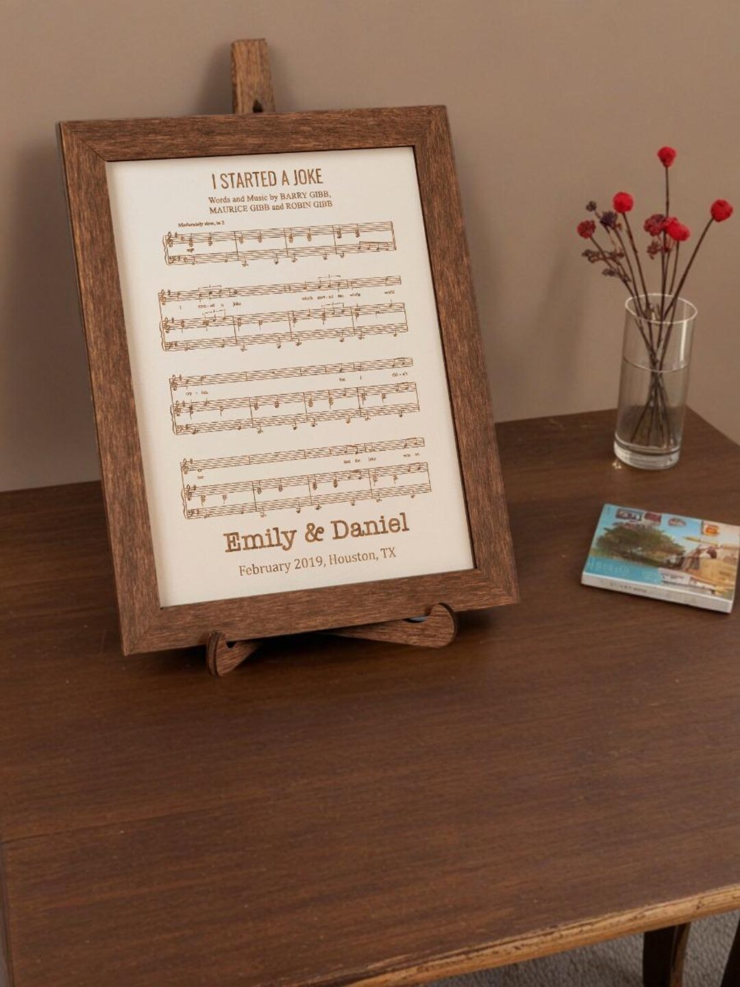 Personalized Song Lyrics Wood Frame, Anniversary Wedding Gift - Etsy
