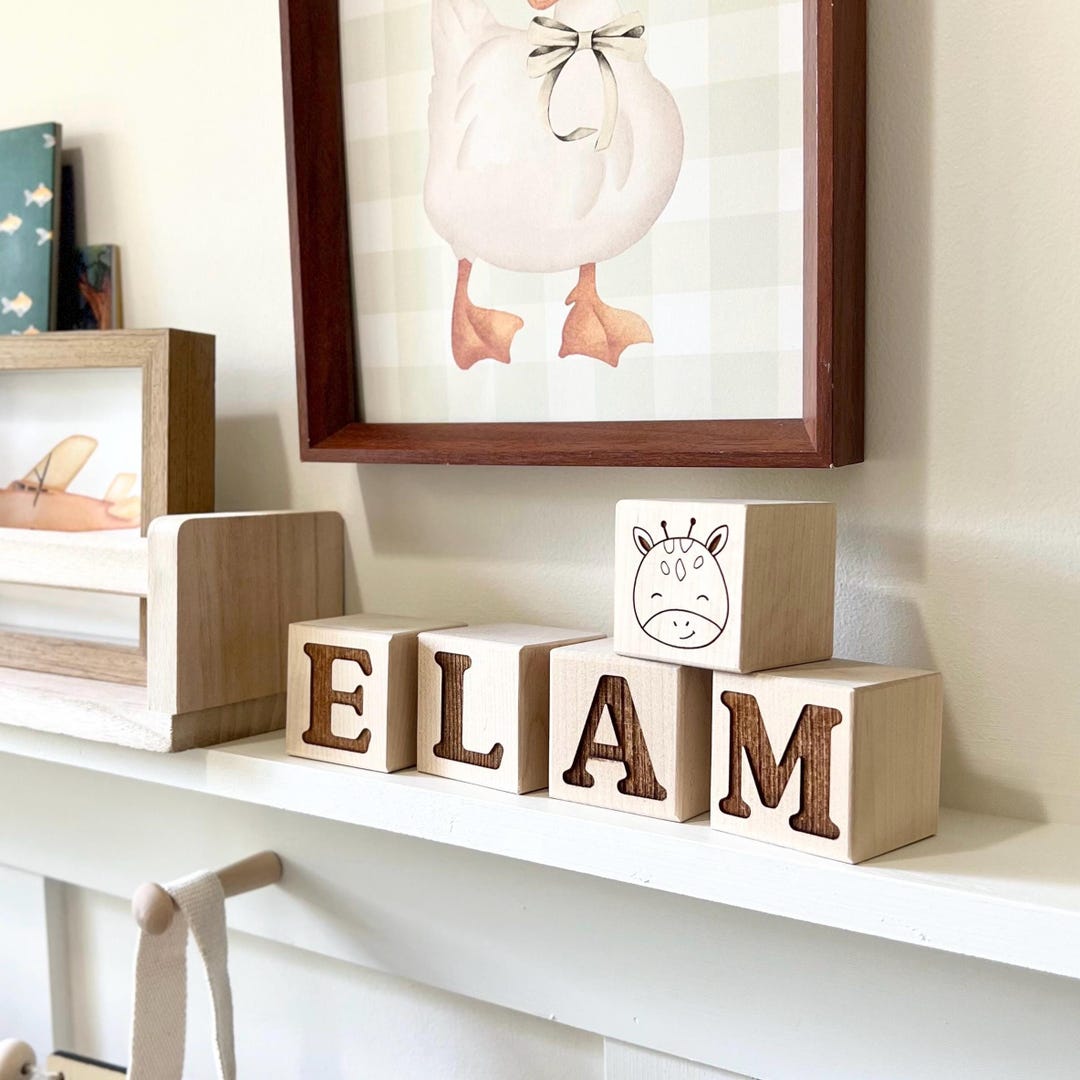 CUSTOM NAME BLOCKS | Personalized Blocks | Kids Room Nursery Decor ...