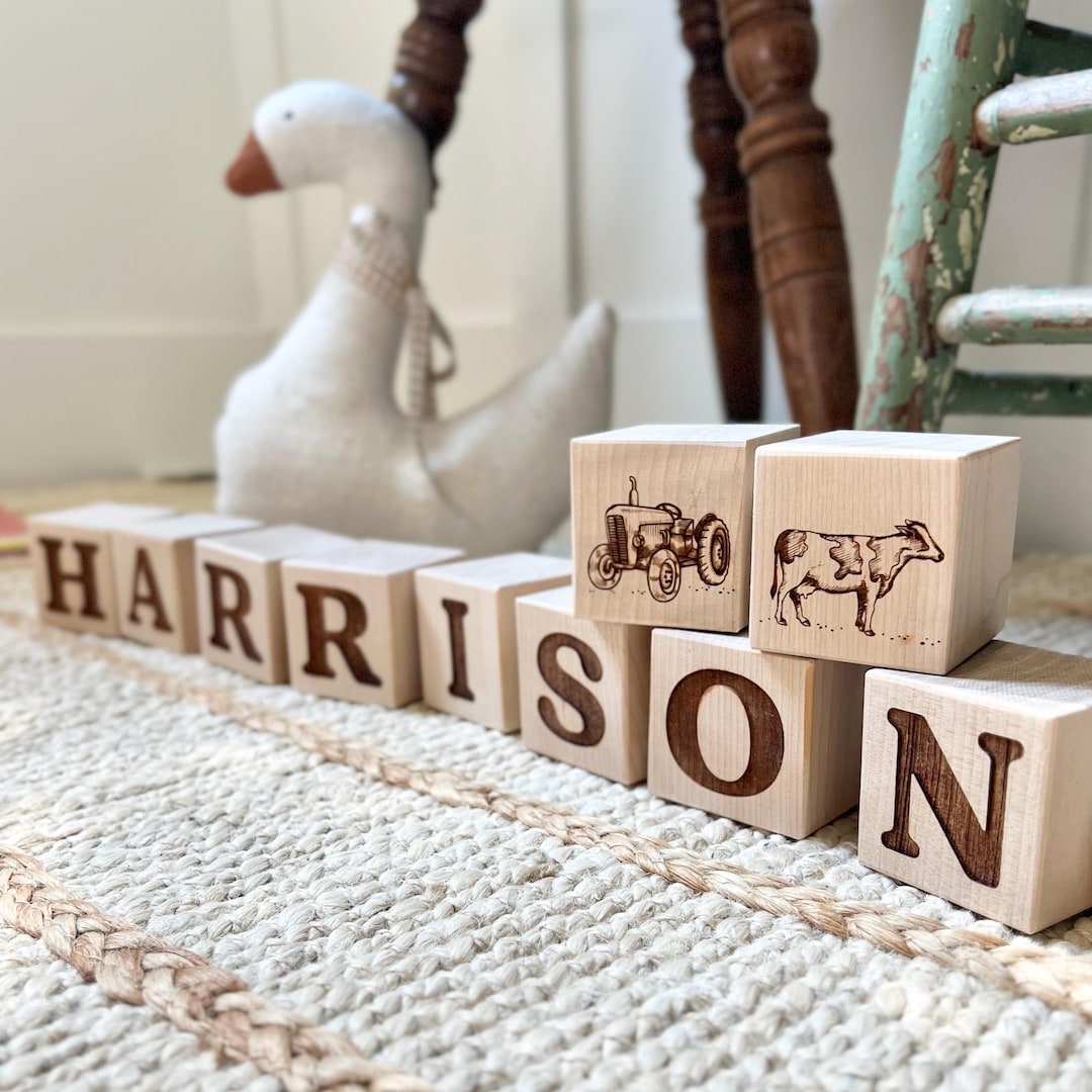 CUSTOM NAME BLOCKS | Personalized Blocks | Kids Room Nursery Decor ...