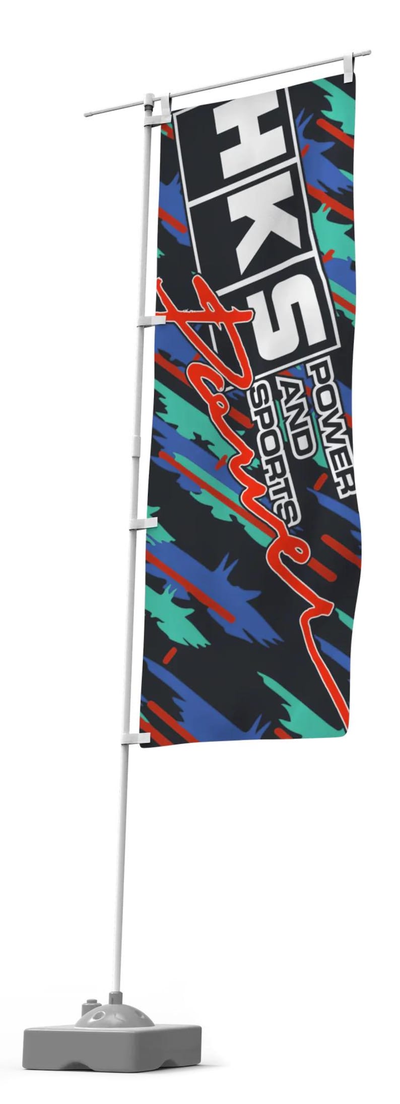 HKS Nobori Flag JDM Racing Banner for Garage, Car Show, or Wall Decor ...