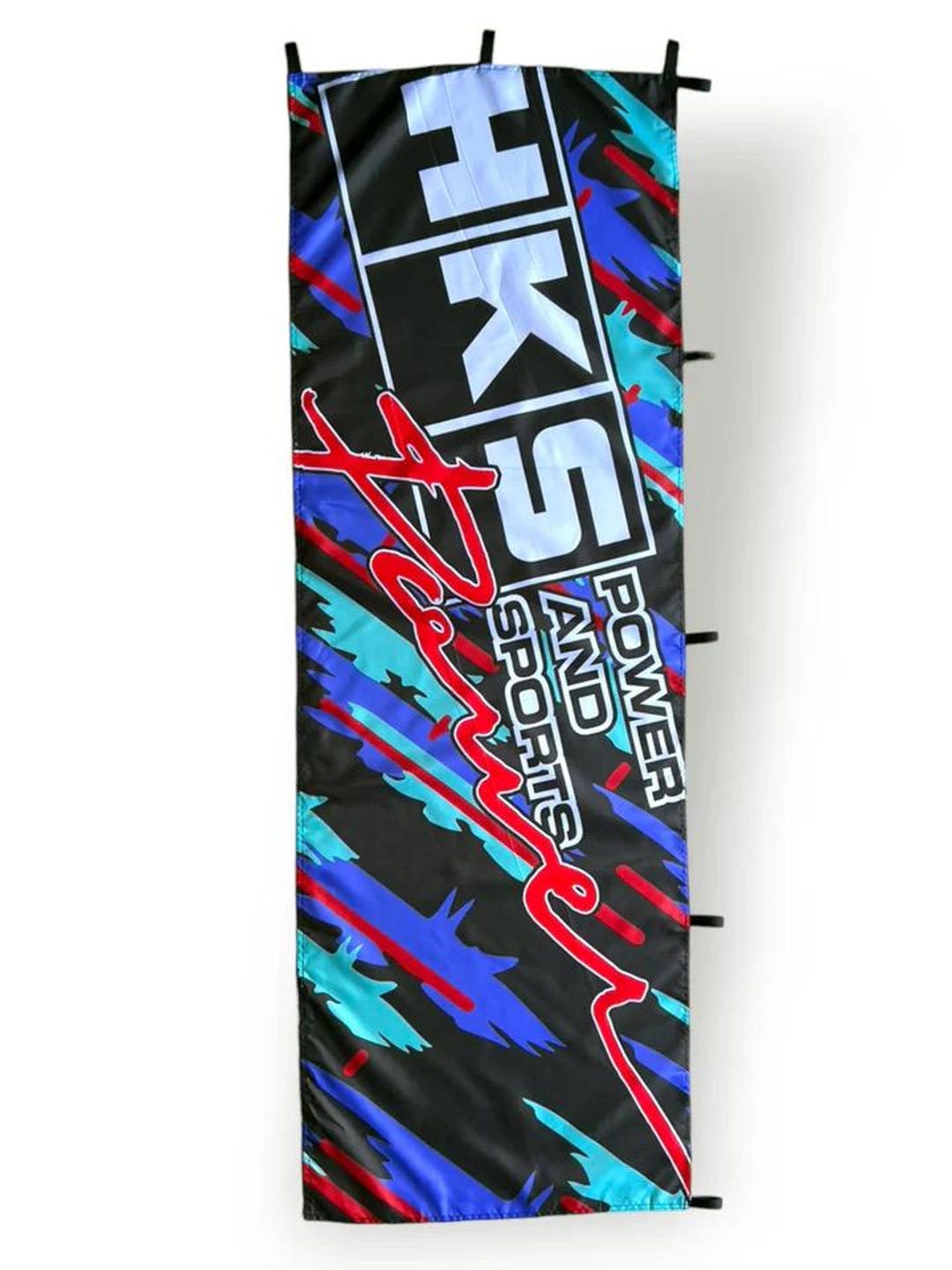 HKS Nobori Flag JDM Racing Banner for Garage, Car Show, or Wall Decor ...