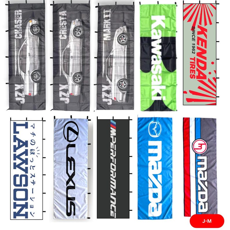Nobori Flags JDM - Japanese Banners Home Decor, Cars, Events, Garage ...
