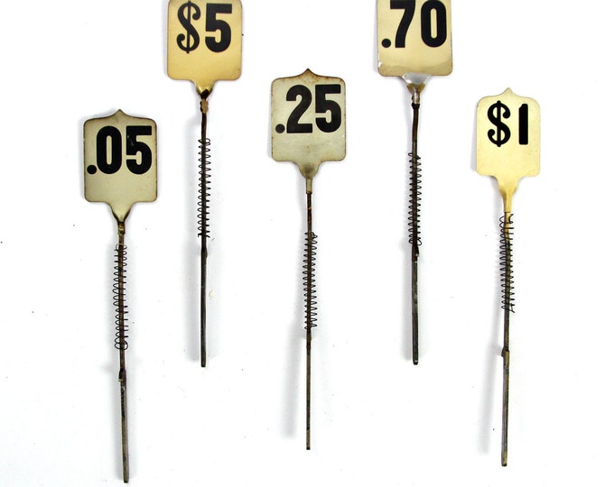 Vintage Cash Register Price Flag - Etsy