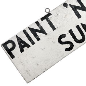 Vintage 1960s 37.75 X 8 Painted Wood paint 'N Sundries Pointing Finger ...