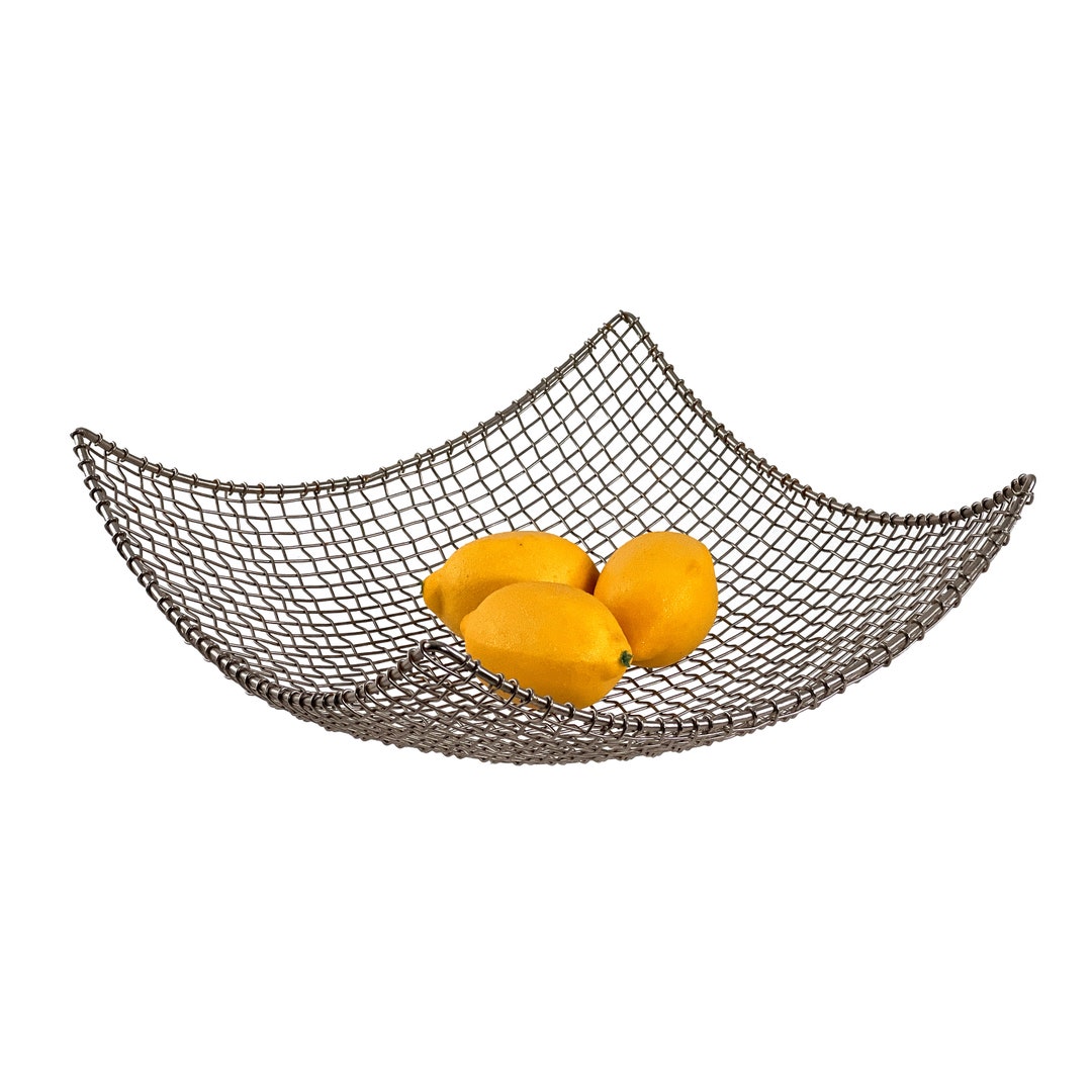 Vintage 1960s Modernist Metal Wire Mesh Fruit Bowl Basket - Etsy