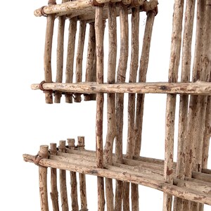 Vintage 1950s Rustic Bentwood Stick Twig Adirondack Geometric Wall ...