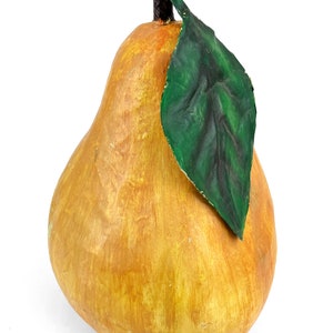 Vintage 1940s 18 Oversized Paper Mache Pear Old Handmade - Etsy