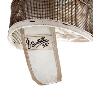 Vintage 1960s Santelli Canvas & Metal Mesh Fencing Sword Fighting Mask ...