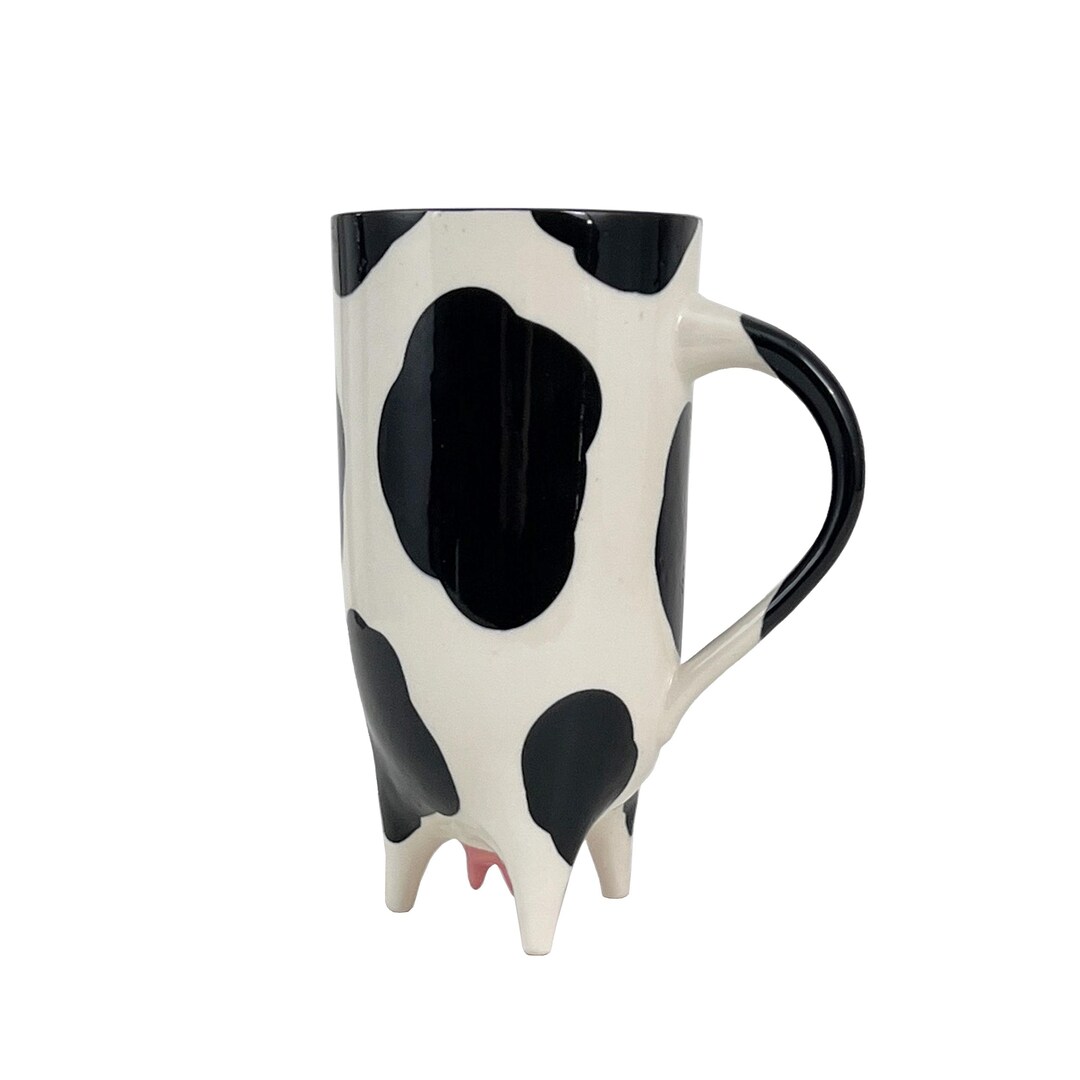 Vintage 1980s Ceramic Pop Art Novelty Cow Milk Pitcher W/ Udders Signed ...