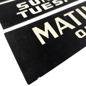 Vintage 1940s 14” Movie Theatre Lobby Poster Marquee Sign Dater Card ...