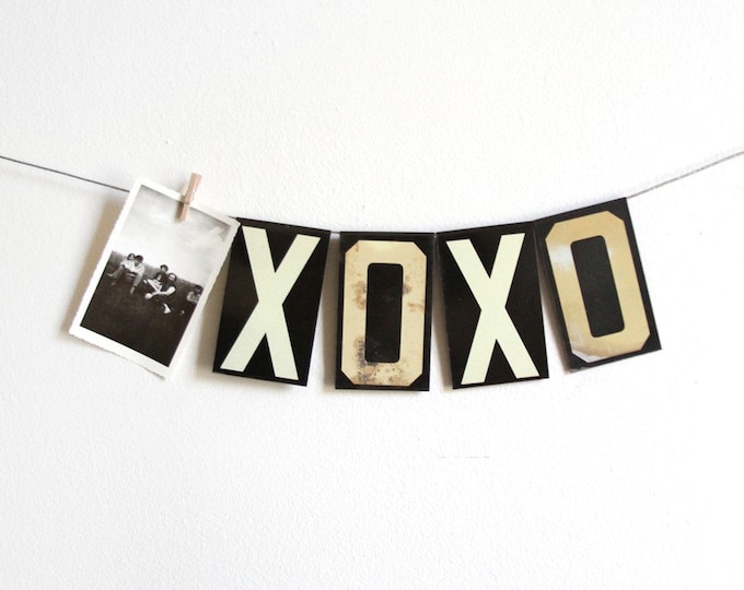 Vintage Large Black Metal Hanging Letters - Etsy