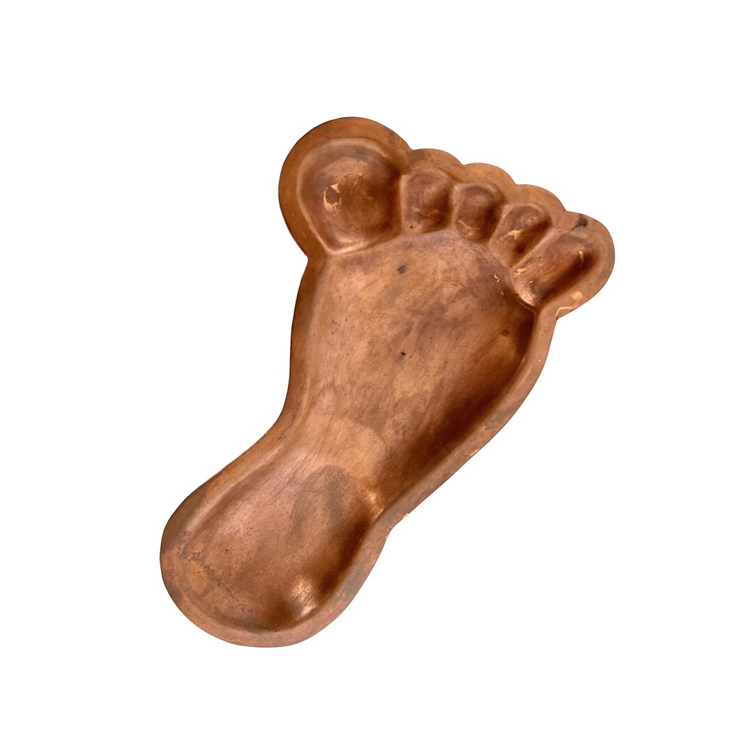Vintage 1950s Casa Maya Foot Shaped Copper Dish Taxco Mexico Bowl ...