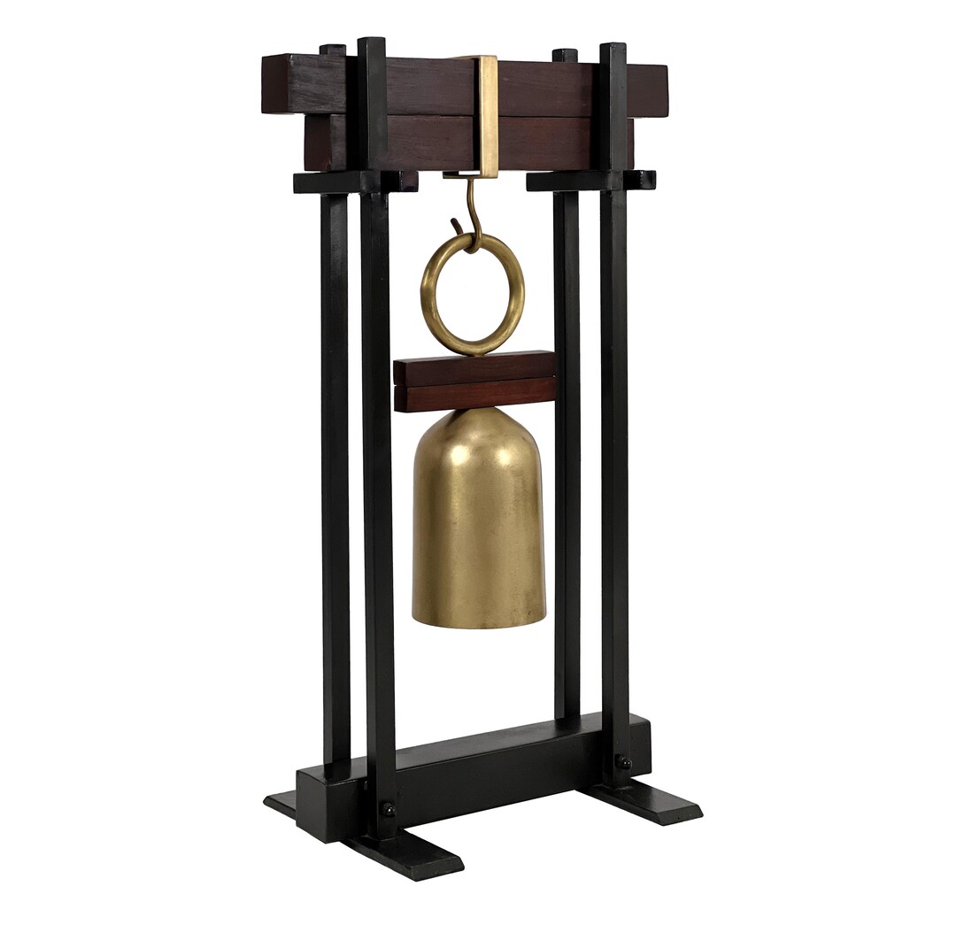 Vintage 1960s 36.75" Tall Japanese Torii Ceremonial Garden Bell Floor ...
