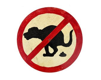 Poop Warning Sign - Etsy