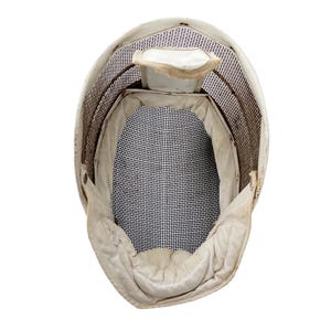 Vintage 1960s Santelli Canvas & Metal Mesh Fencing Sword Fighting Mask ...