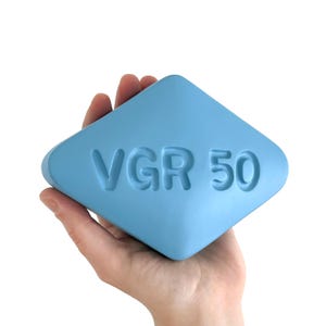 Vintage 1990s Oversized 5.5" Giant Plaster Blue Viagra Pill Novelty ...