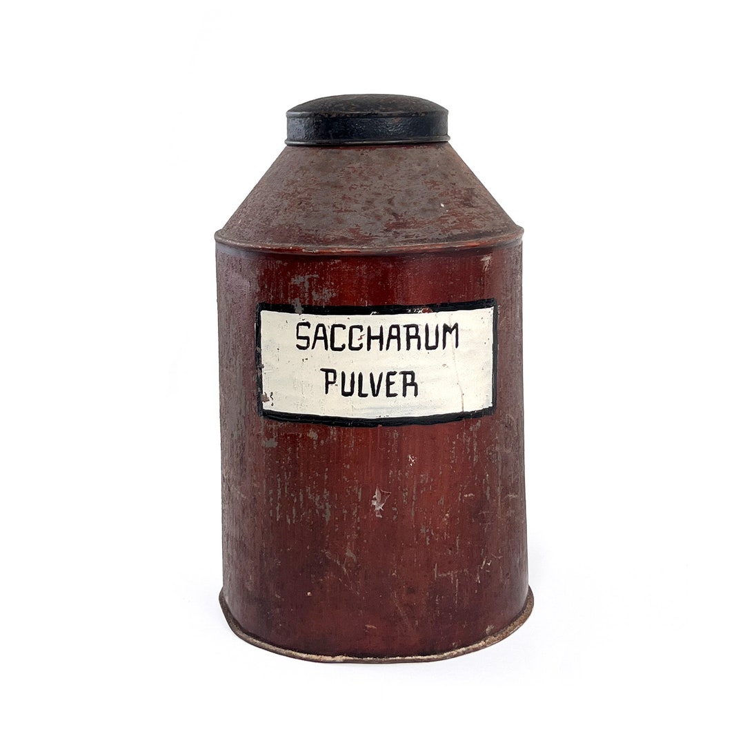Antique 1850s Large Dutch Apothecary saccharum Pulver Sugar Cane Powder ...