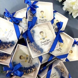 Cute First Holy Communion Magnet for Boy, Personalized Resin Favor ...