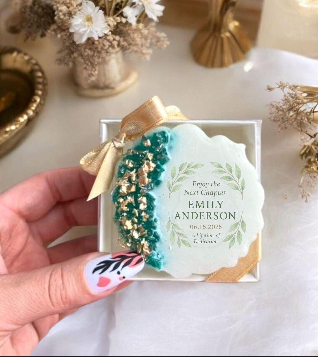 Custom Epoxy Magnet Retirement Party Favors, 10 PCS Personalized ...