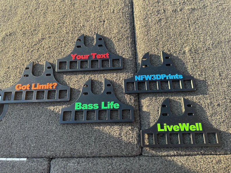 Personalized Cull Tag Holder | Fishing Organizer | Slam Latch Mount for ...
