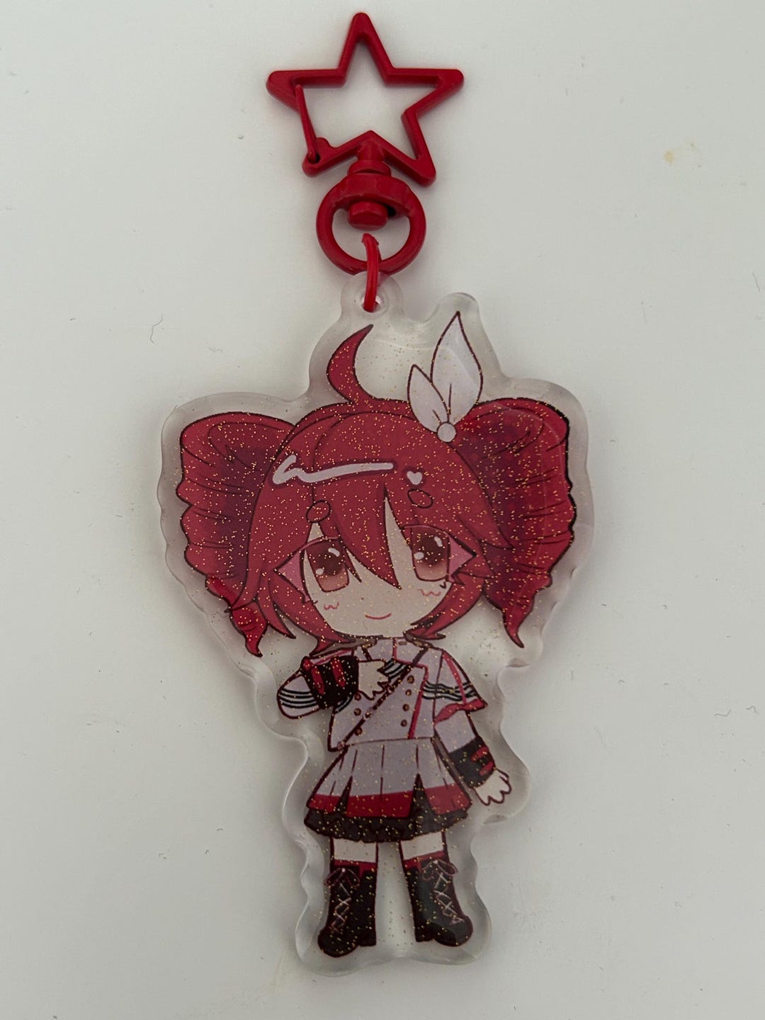 Teto Kasane Front Side Epoxy Glitter Keychain Utau Vocaloid - Etsy