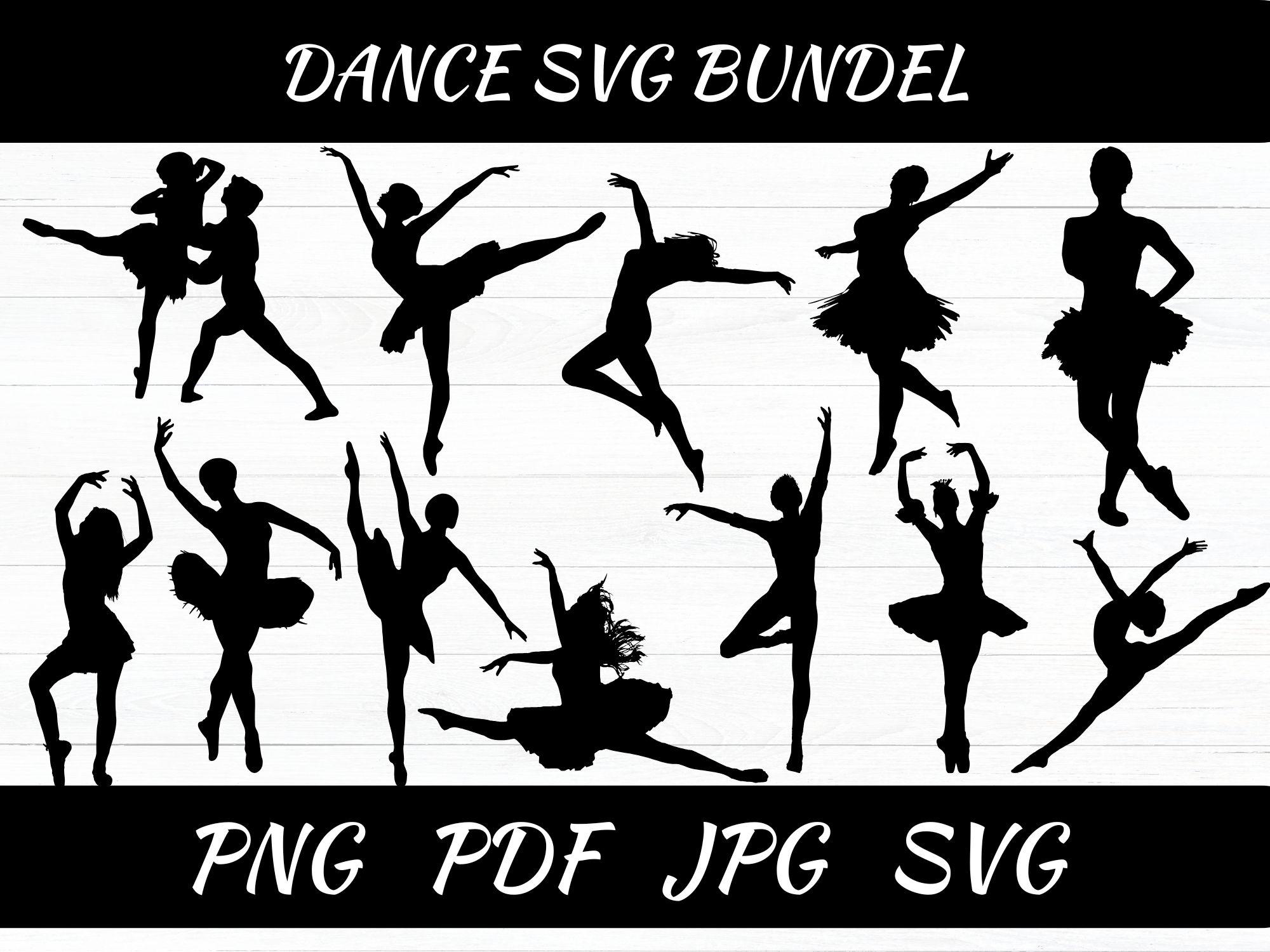Dance SVG Cut File for Cricut, Dancers Svg, Dancer Silhouettes Svg ...