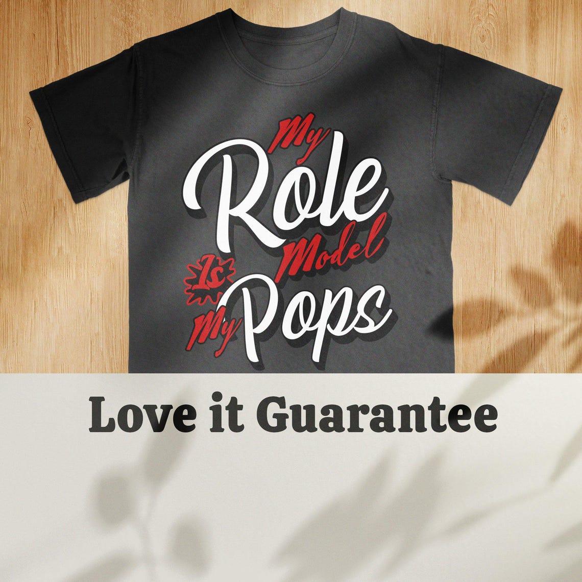 My Role Model is My Pops Printable Design (300DPI PNG) - Etsy