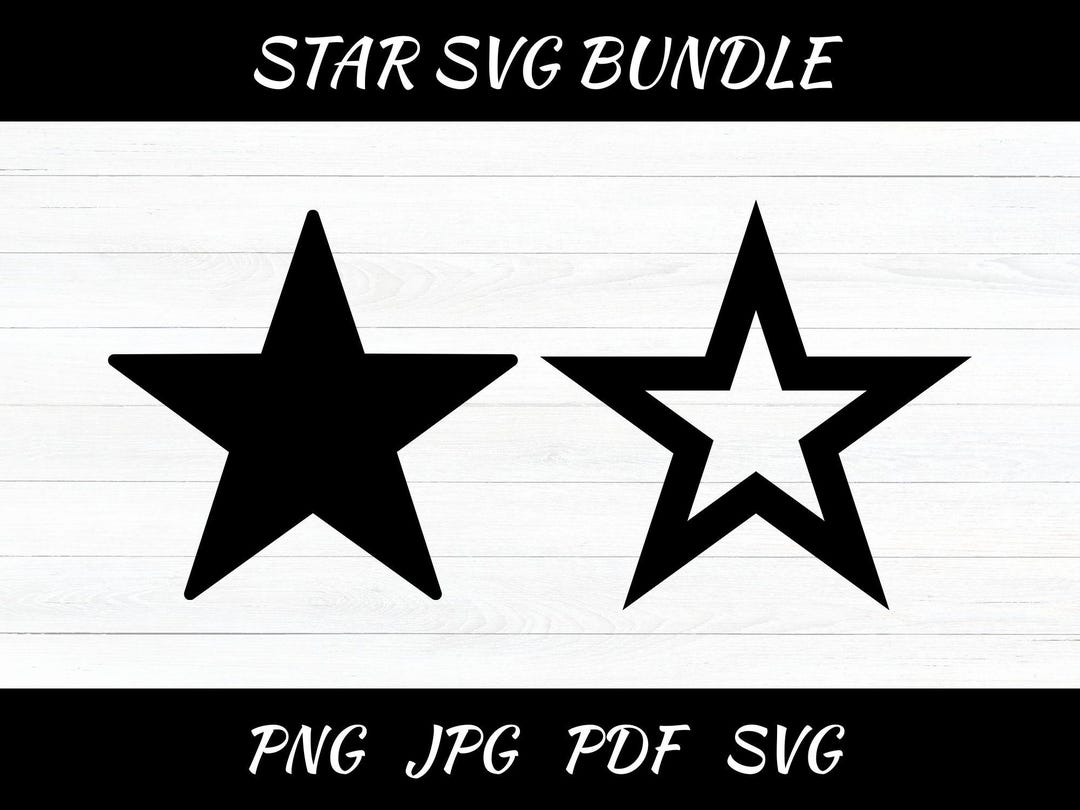 Star SVG Files, Star Vector Files, Star Outline Svg, Star Cut File ...